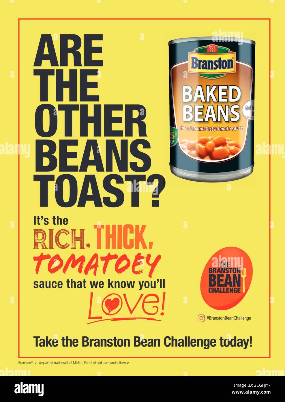 2020s UK Branston Magazine Advert Stock Photo - Alamy