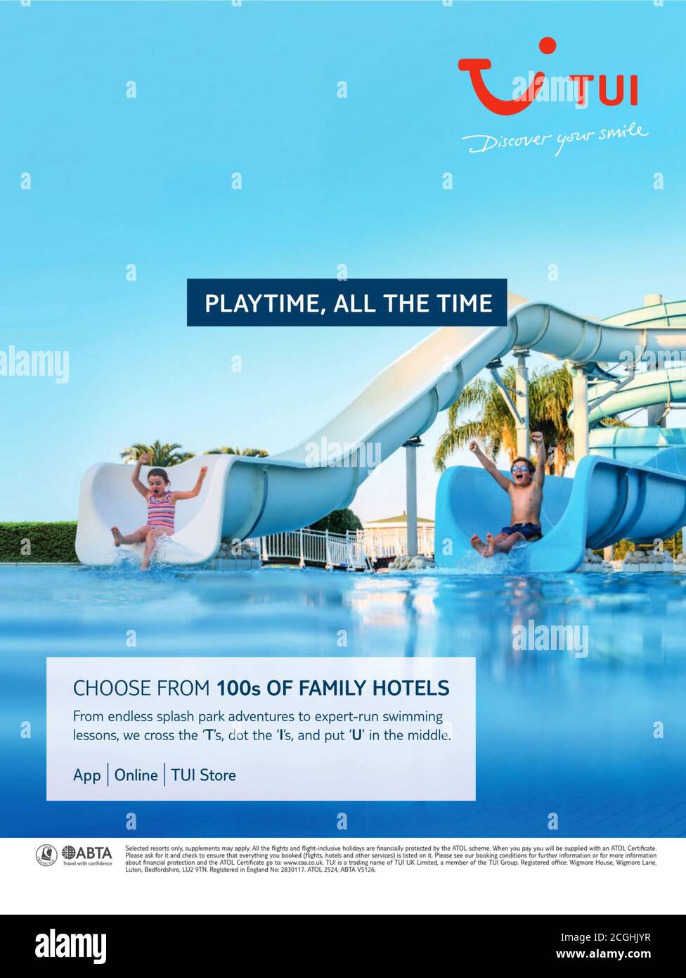 2020s UK TUI Magazine Advert Stock Photo - Alamy