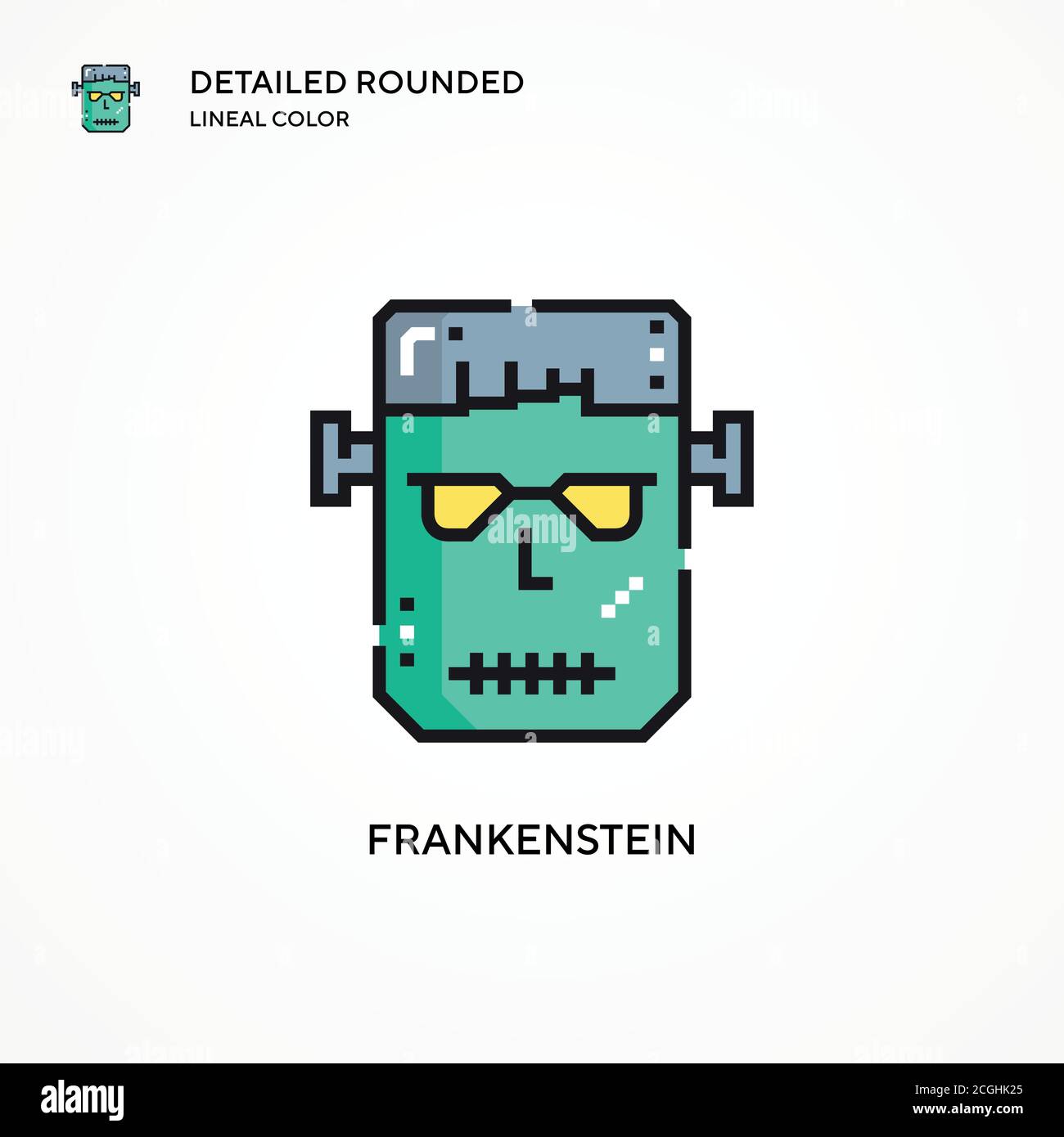Frankenstein vector icon. Modern vector illustration concepts. Easy to ...