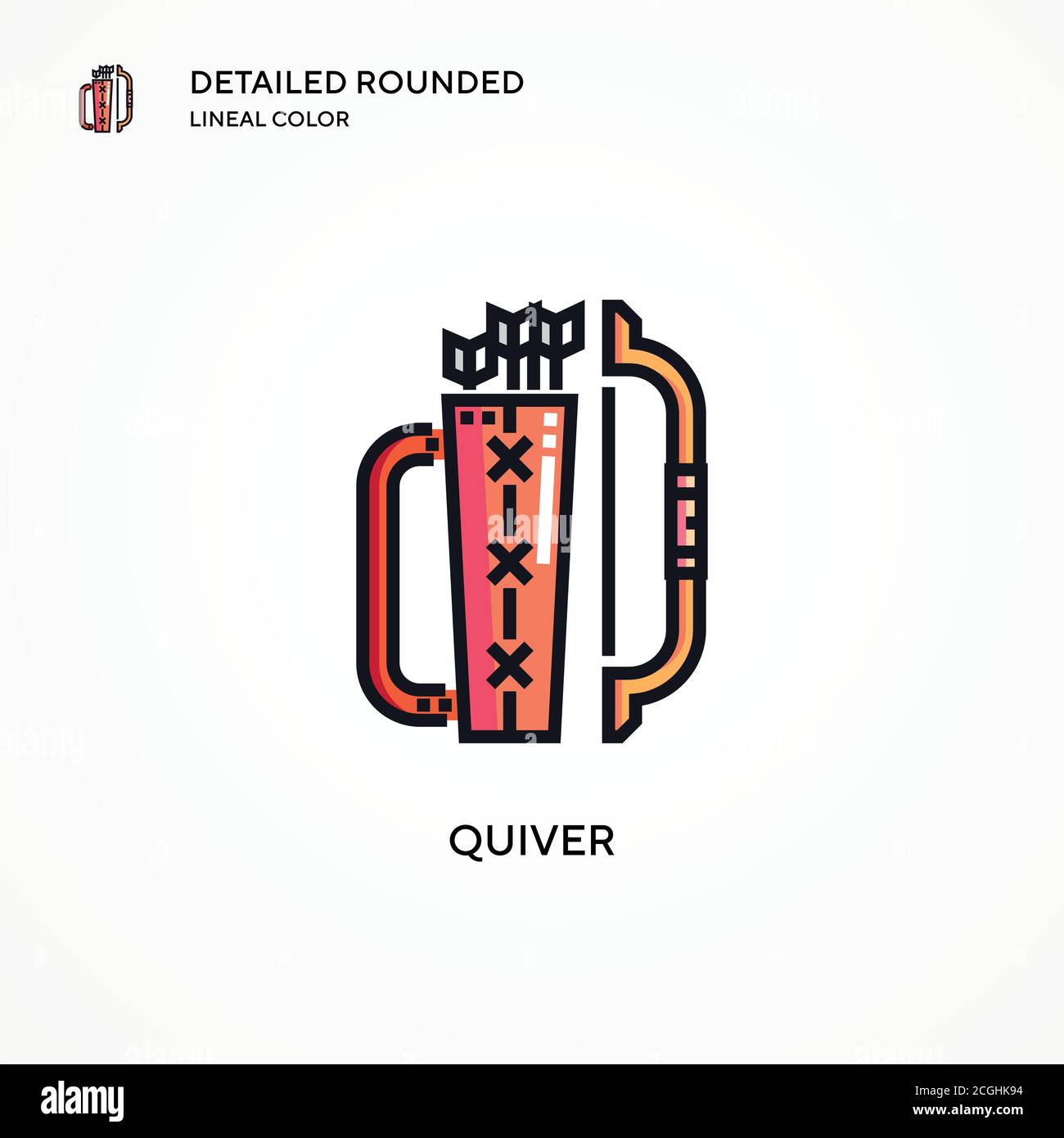 Quiver vector icon. Modern vector illustration concepts. Easy to edit ...