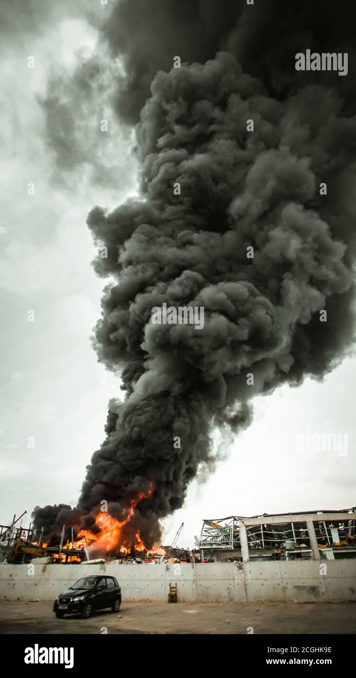 Beirut explosion emergency hi-res stock photography and images - Alamy