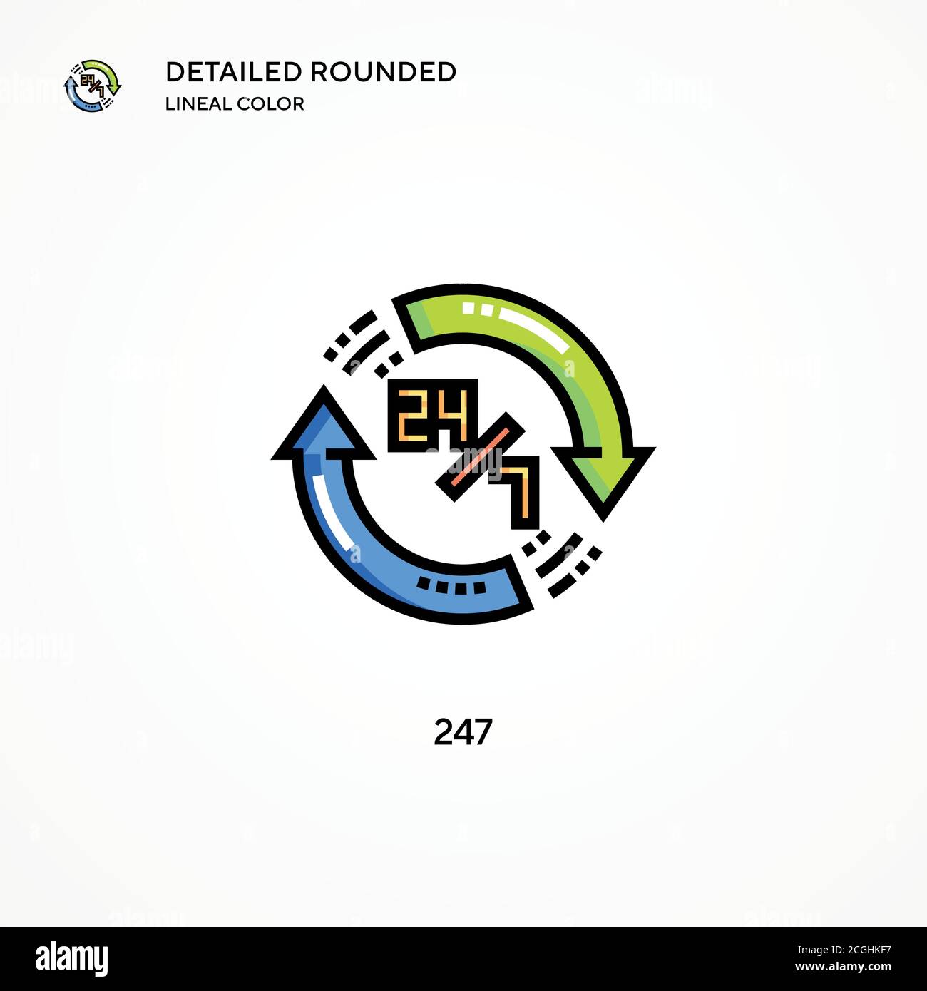 247 vector icon. Modern vector illustration concepts. Easy to edit and ...