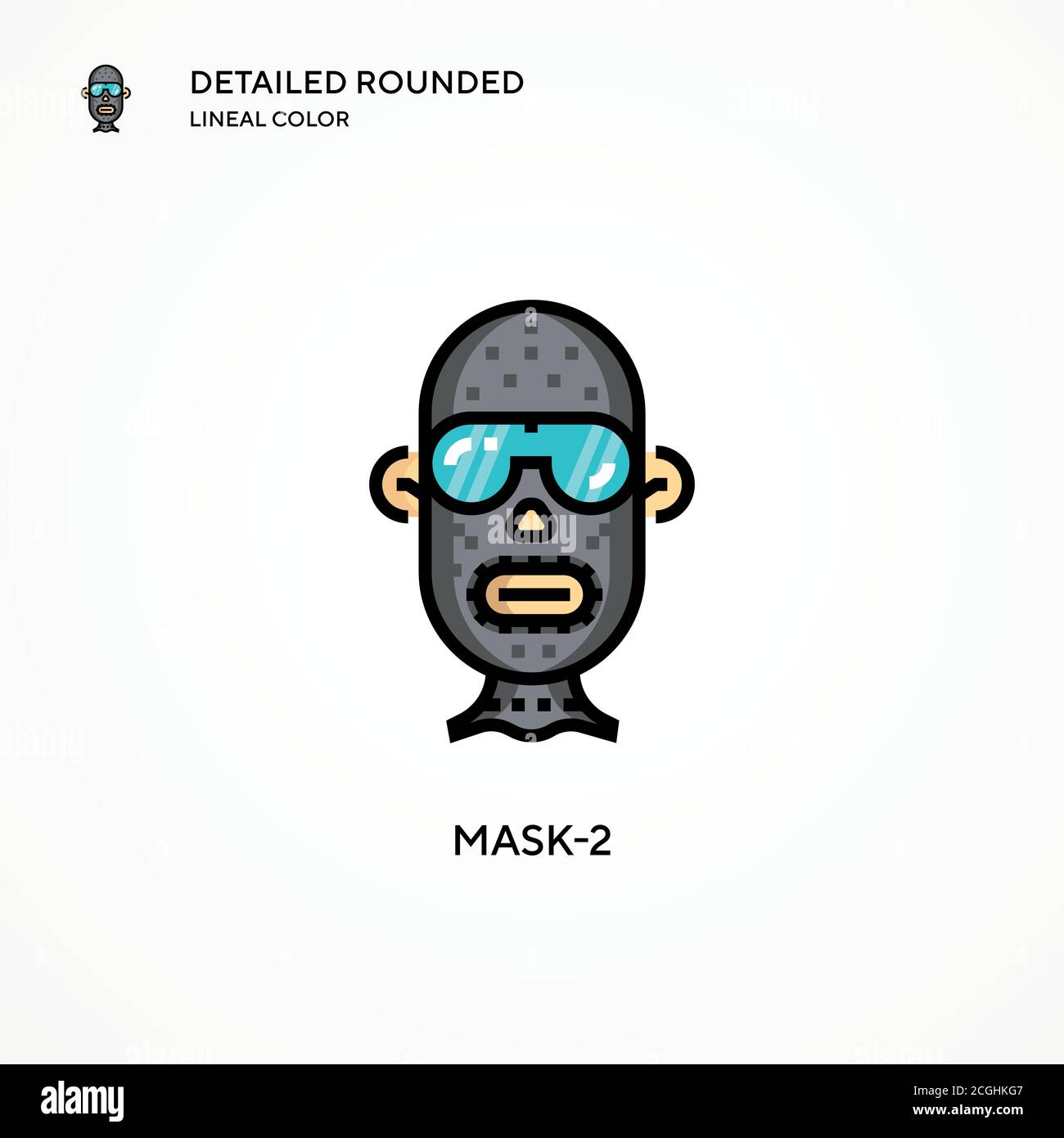 Mask-2 vector icon. Modern vector illustration concepts. Easy to edit ...