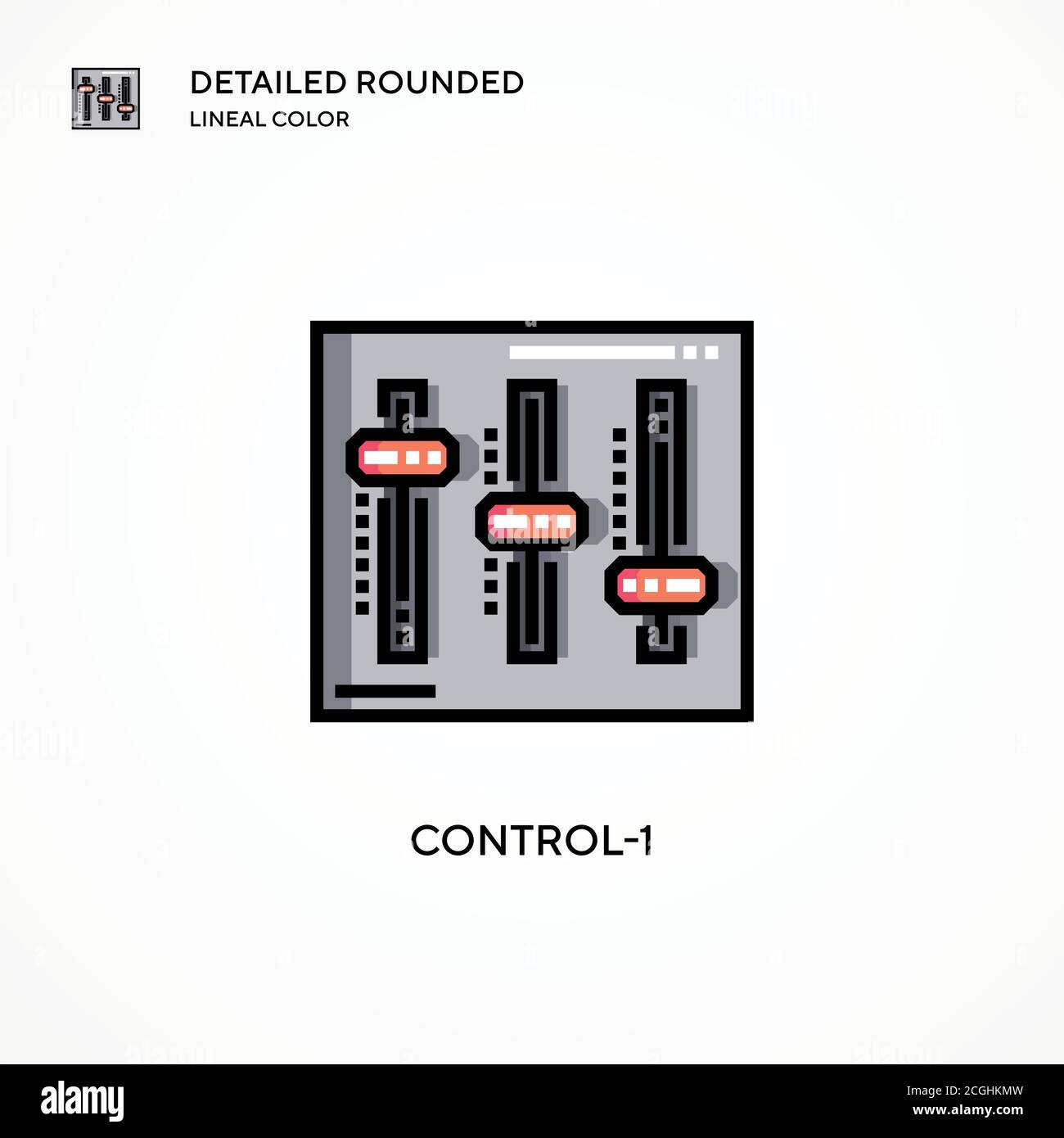 Control-1 vector icon. Modern vector illustration concepts. Easy to ...