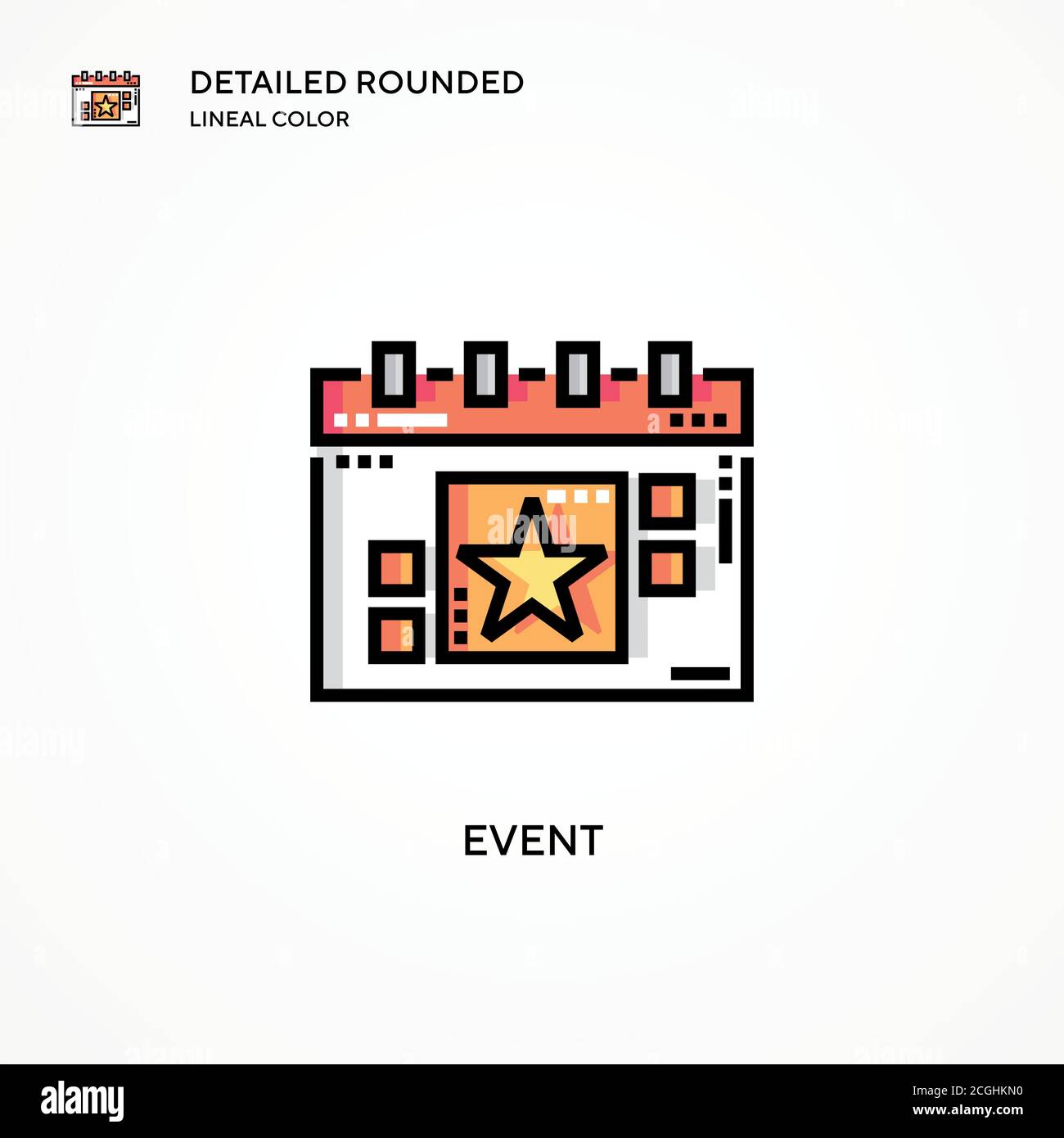 Event vector icon. Modern vector illustration concepts. Easy to edit ...