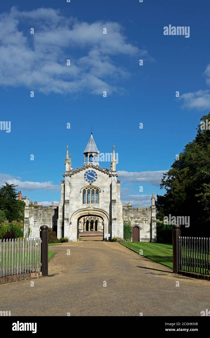 The gatehouse of Bishopthorpe Palace, the residence of the Archbishop ...