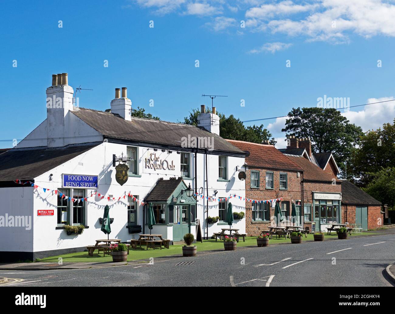 The Royal Oak pub in the village of Copmanthorpe, North Yorkshire ...