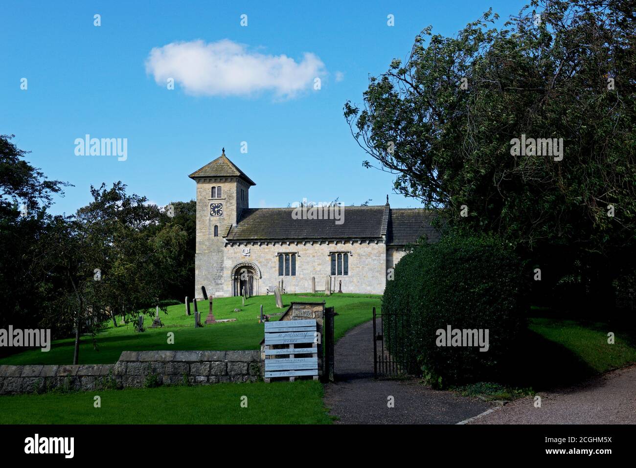 John the Baptist's Church in the village of Healaugh, North Yorkshire ...
