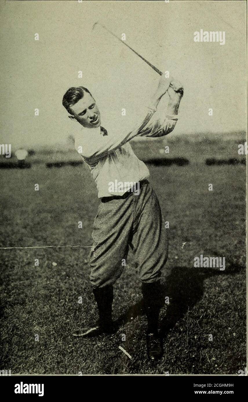 . Chick Evans' golf book . Photo by Pietzcker, St. Louis. This position ...