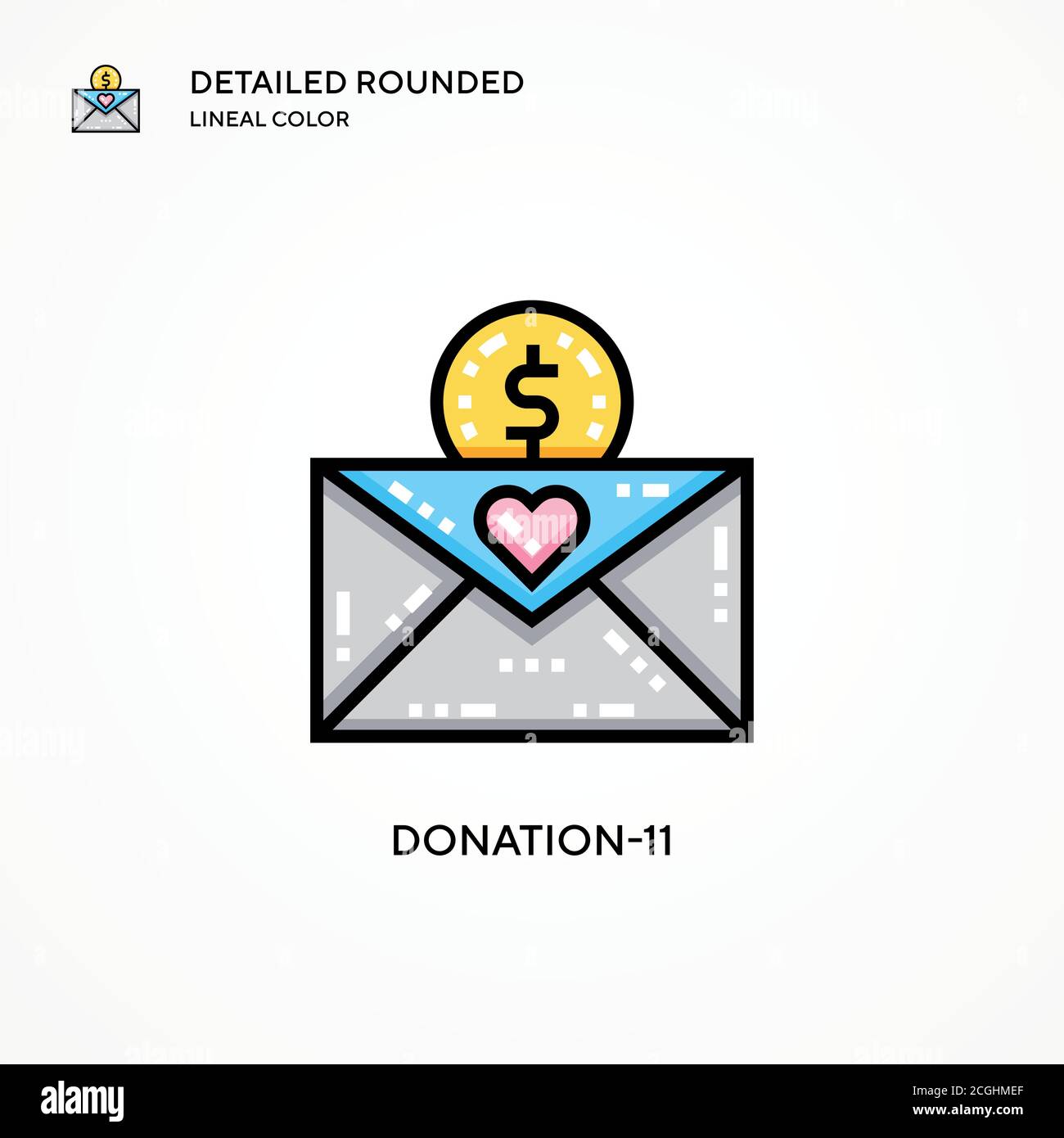 Donation-11 vector icon. Modern vector illustration concepts. Easy to ...