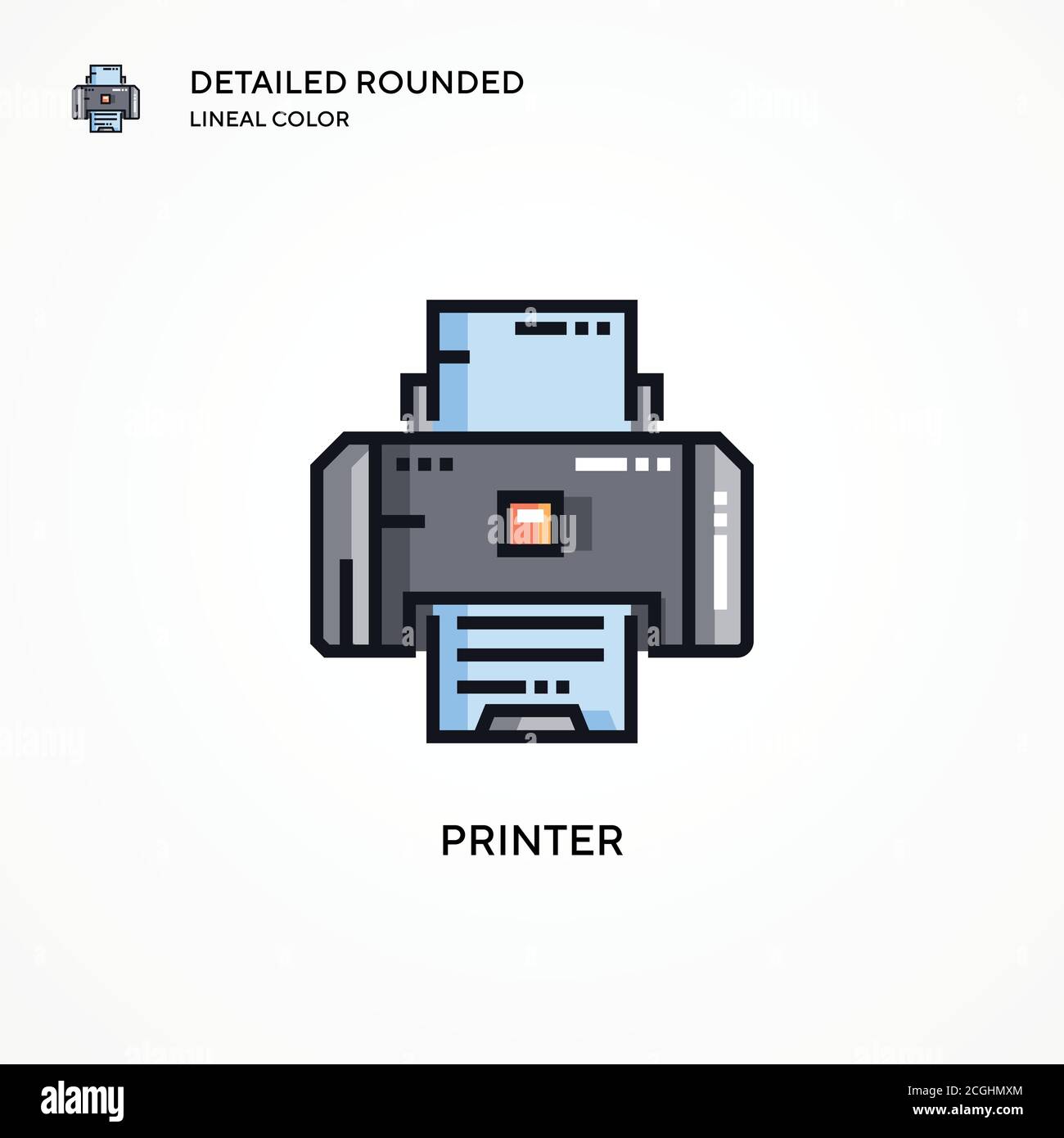 Printer vector icon. Modern vector illustration concepts. Easy to edit ...