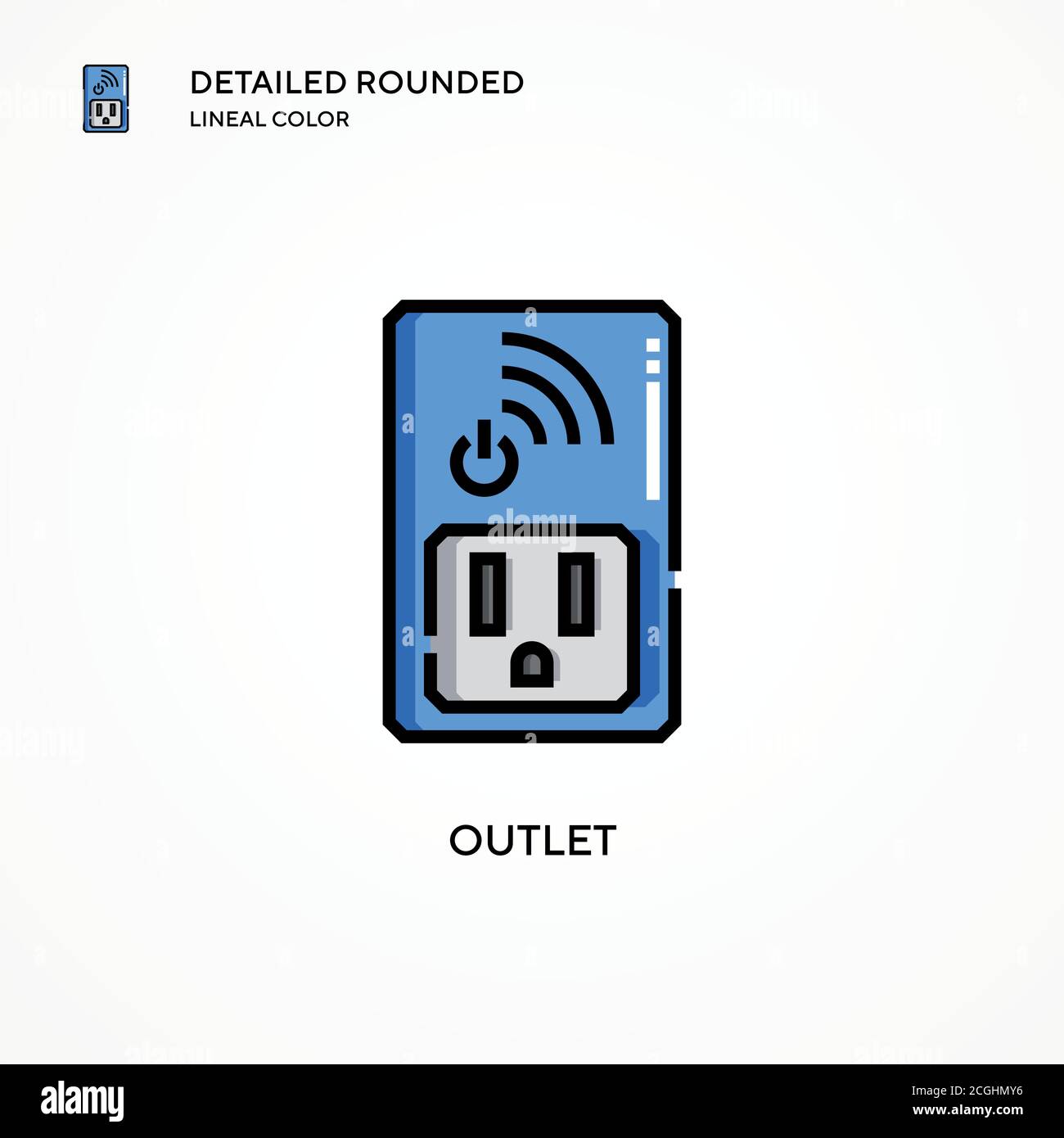 Outlet vector icon. Modern vector illustration concepts. Easy to edit ...