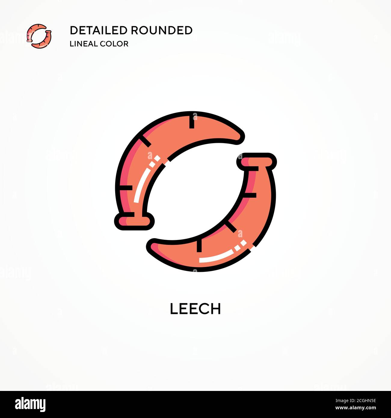 Leech vector icon. Modern vector illustration concepts. Easy to edit ...