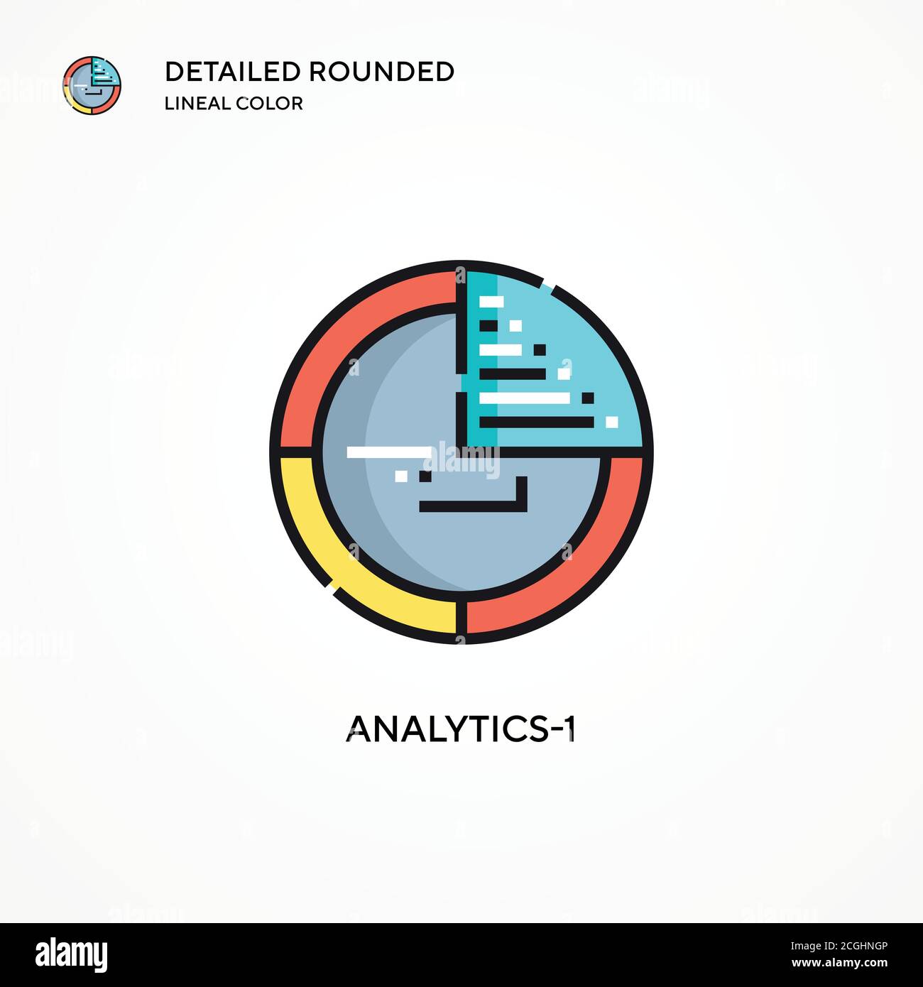 Analytics-1 vector icon. Modern vector illustration concepts. Easy to ...