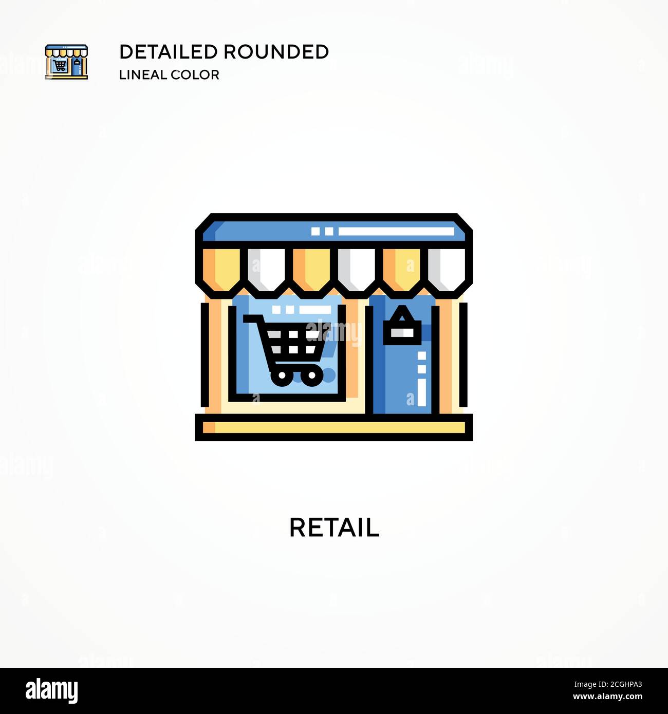 Retail vector icon. Modern vector illustration concepts. Easy to edit ...