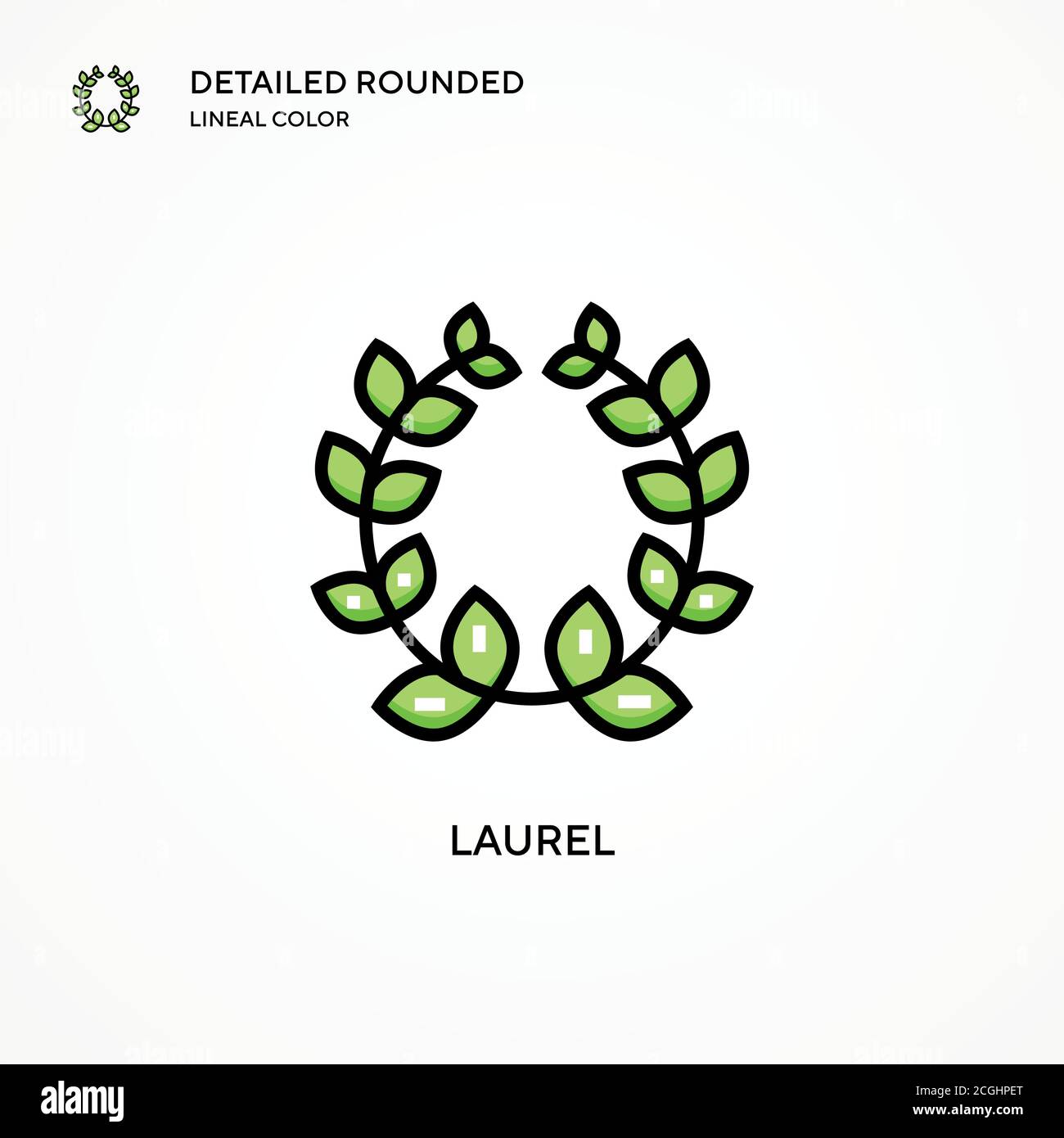 Laurel vector icon. Modern vector illustration concepts. Easy to edit ...