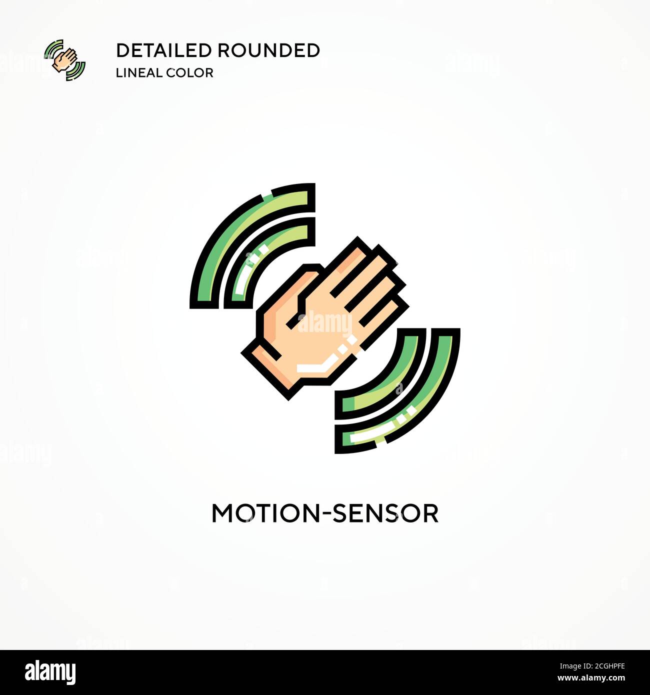 Motion sensor icon vector vectors hi-res stock photography and images ...