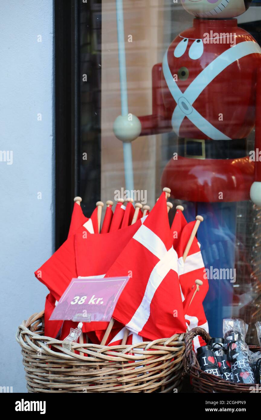 Souvenir flags of Denmark Stock Photo - Alamy