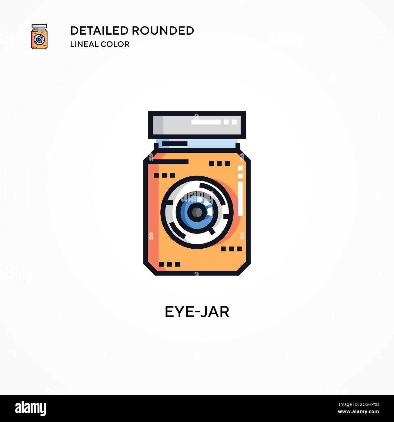 Eye-jar vector icon. Modern vector illustration concepts. Easy to edit ...