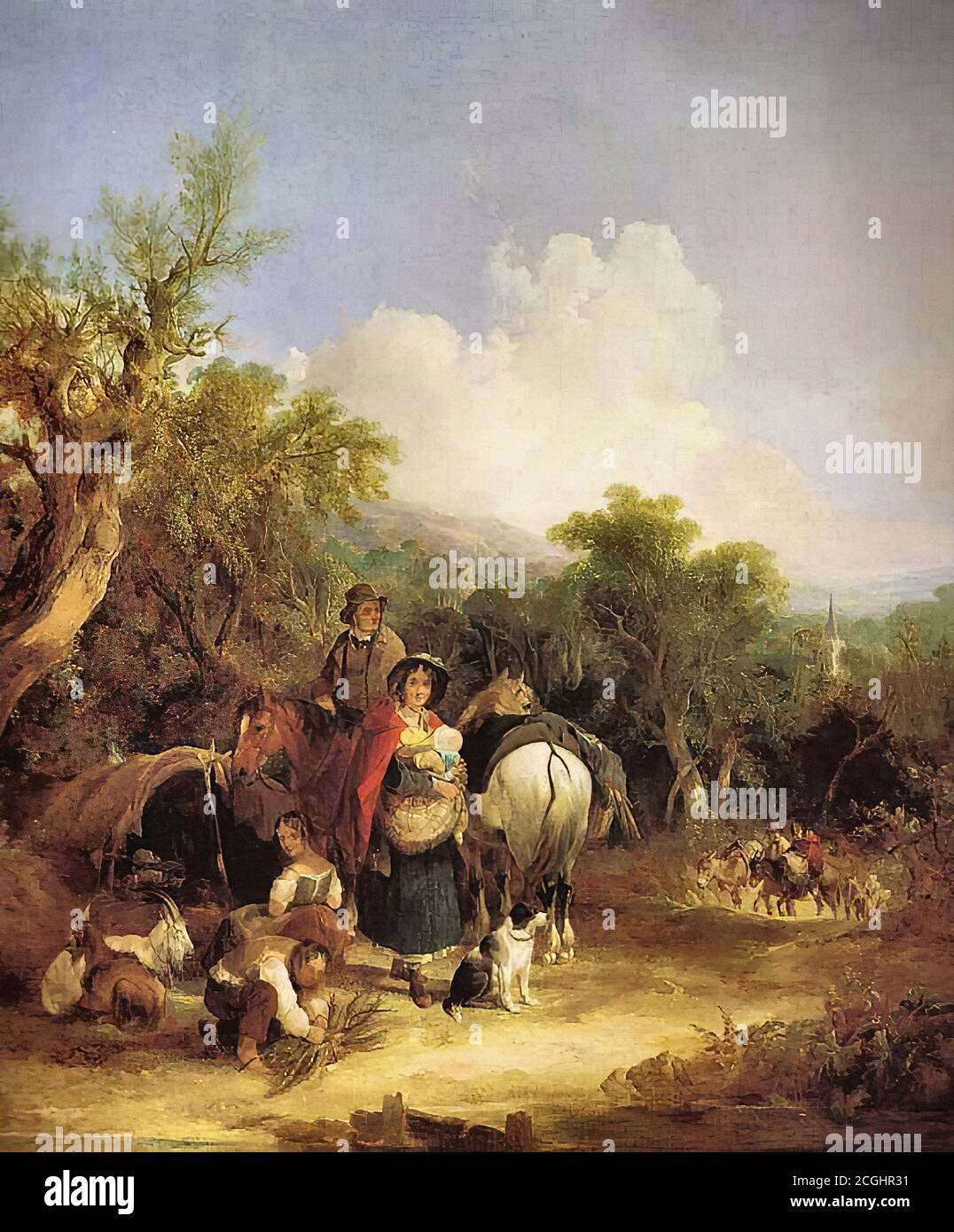 Shayer I William - Gypsy Family 2 (a Rest by the Roadside) - British ...