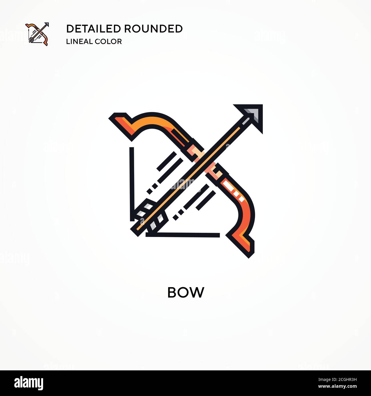 Bow vector icon. Modern vector illustration concepts. Easy to edit and ...