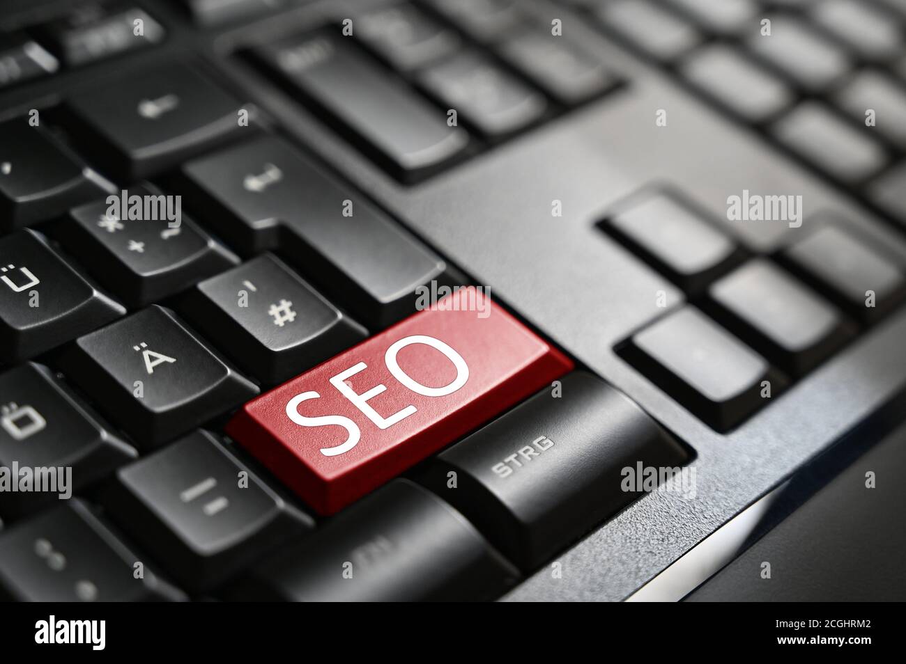 Seo , Keyboard button Stock Photo - Alamy