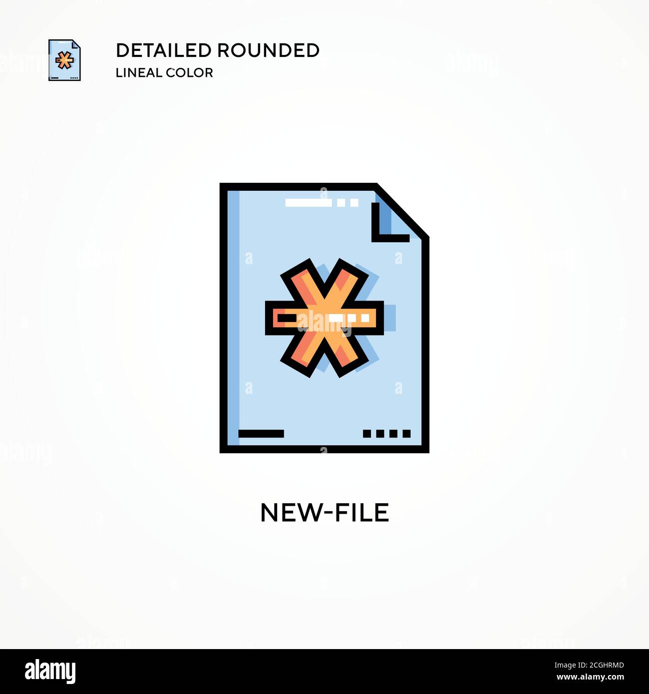 New-file vector icon. Modern vector illustration concepts. Easy to edit ...