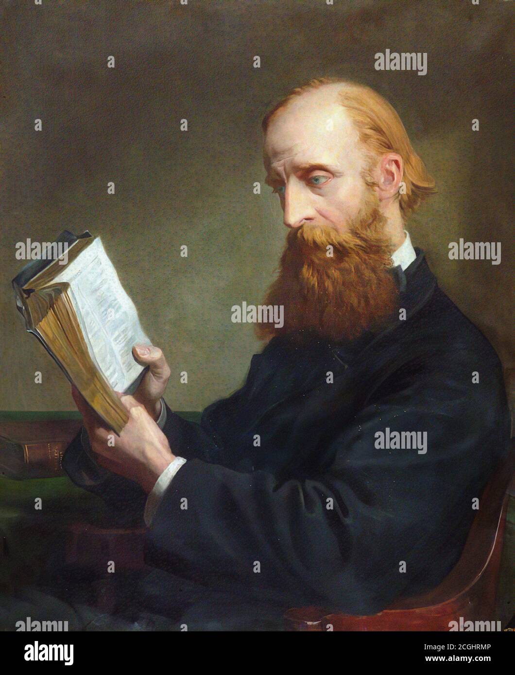 Shields Frederic James - Portrait of Edwin Gibbs - British School ...