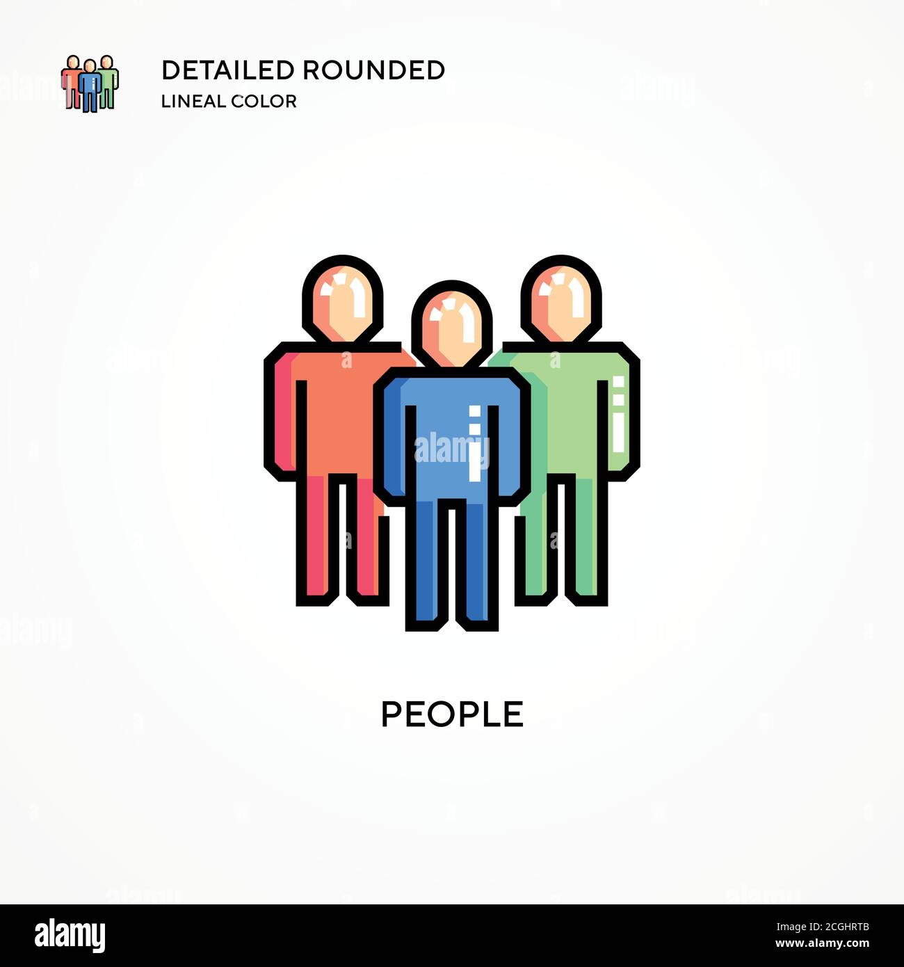 People vector icon. Modern vector illustration concepts. Easy to edit ...