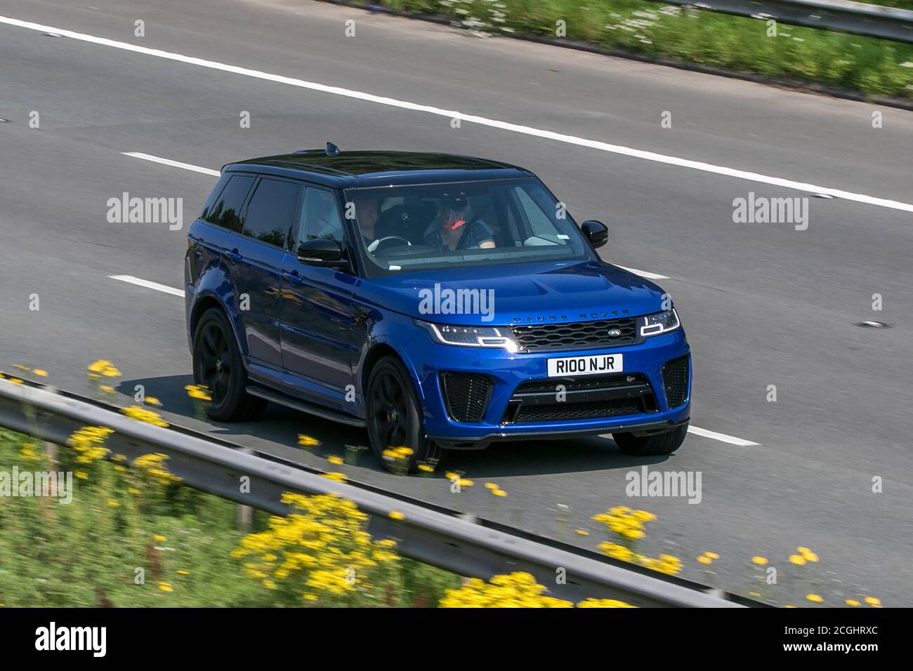 2018 Land Rover Range Rover Sport Auto Blue Car SUV Petrol driving on ...