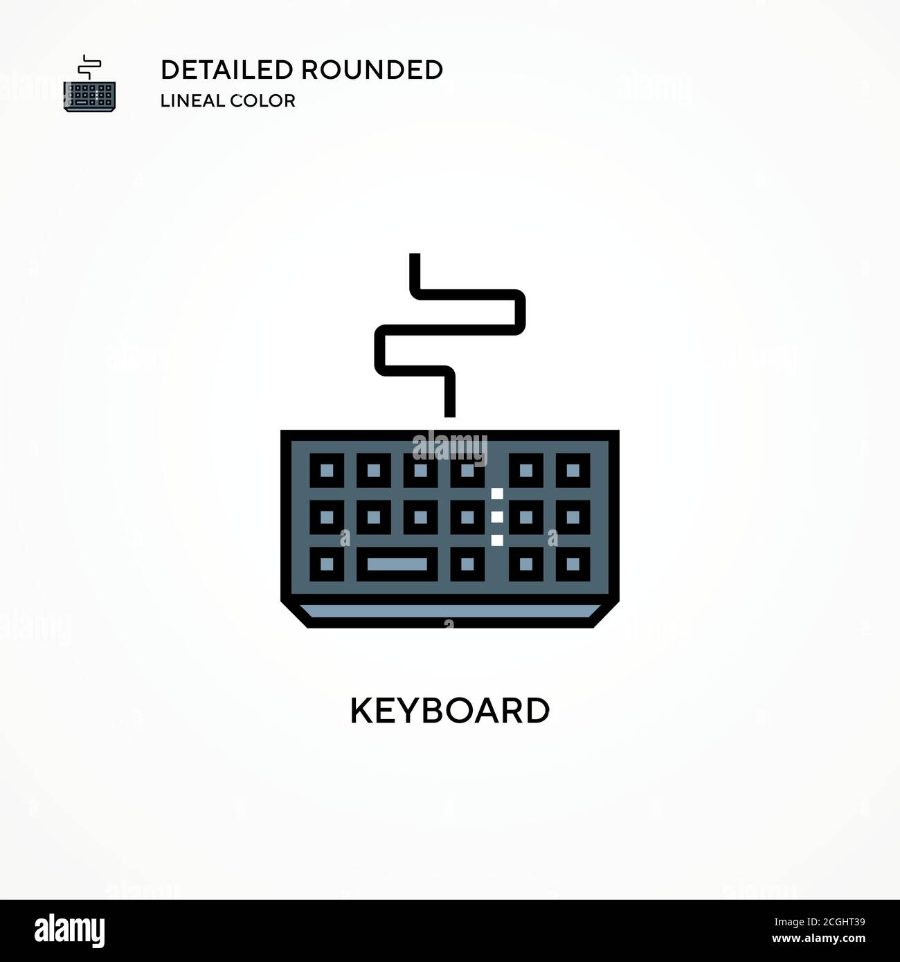 Keyboard vector icon. Modern vector illustration concepts. Easy to edit ...