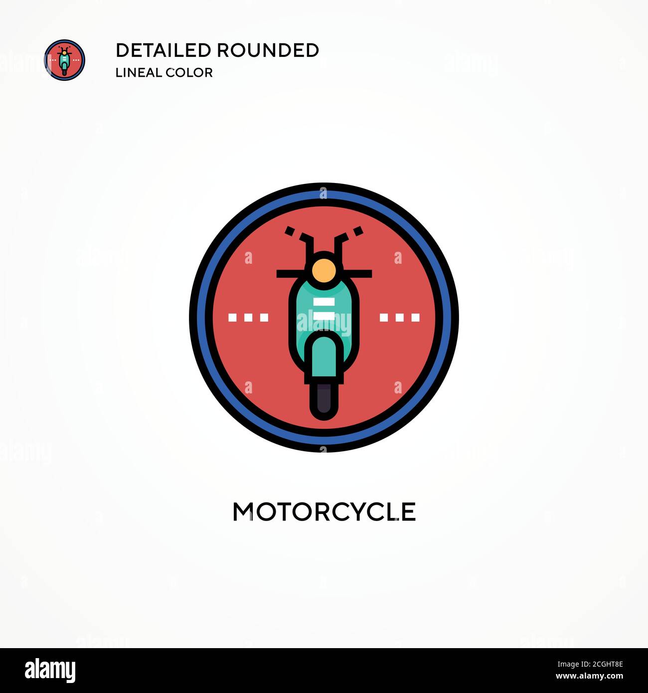 Motorcycle vector icon. Modern vector illustration concepts. Easy to ...