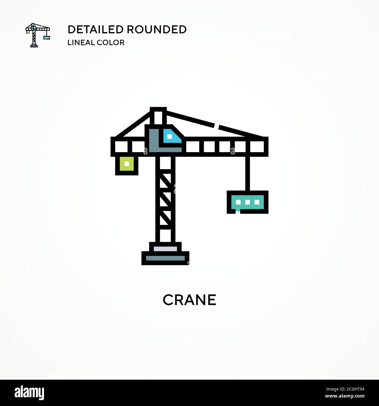 Crane vector icon. Modern vector illustration concepts. Easy to edit ...