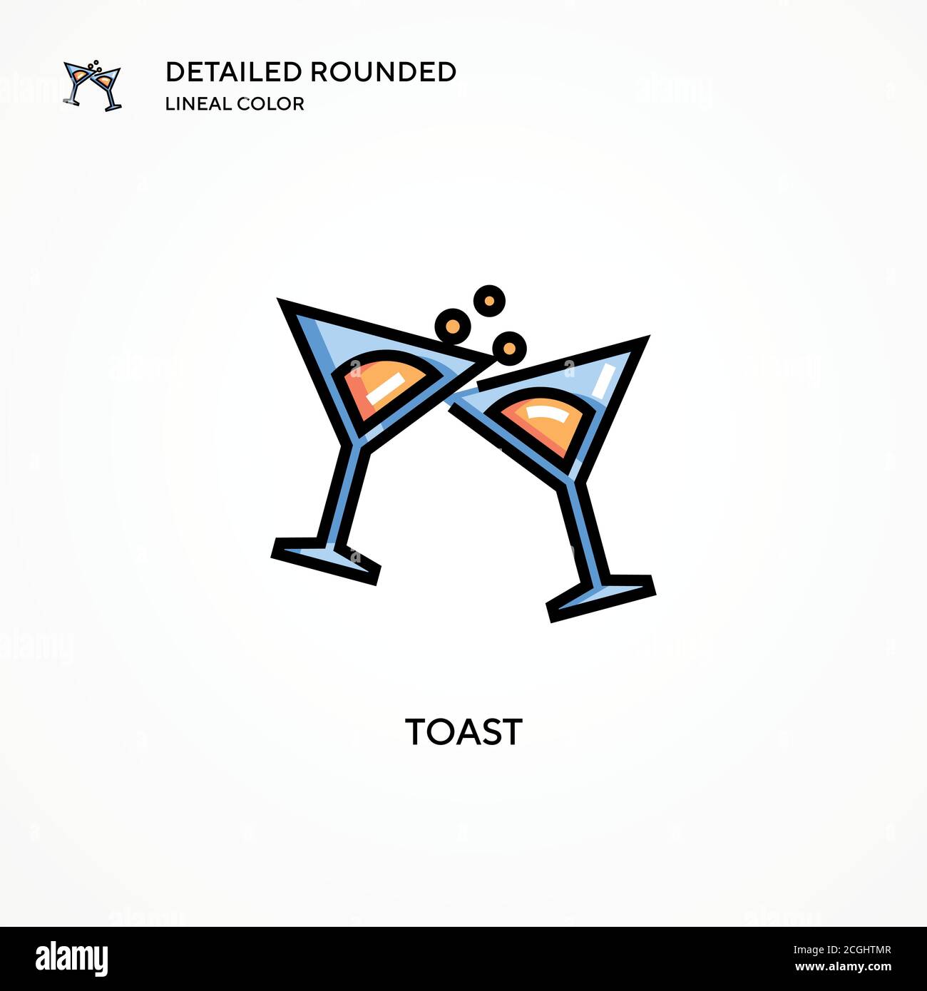 Toast vector icon. Modern vector illustration concepts. Easy to edit ...