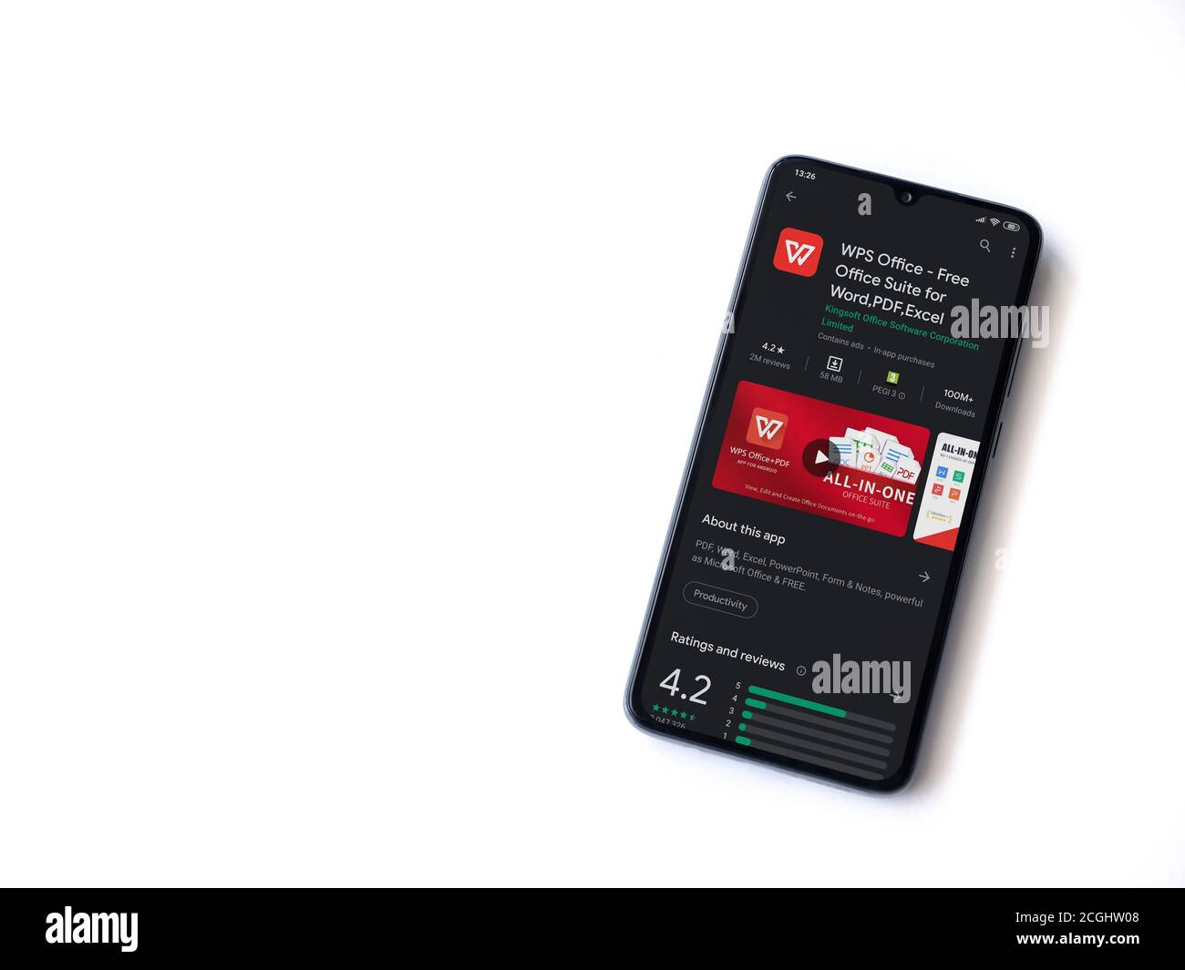 Lod, Israel - July 8, 2020: WPS Office app play store page on the ...
