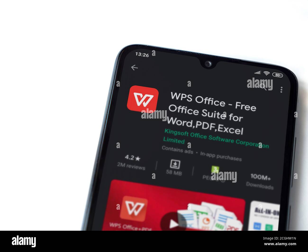 Lod, Israel - July 8, 2020: WPS Office app play store page on the ...