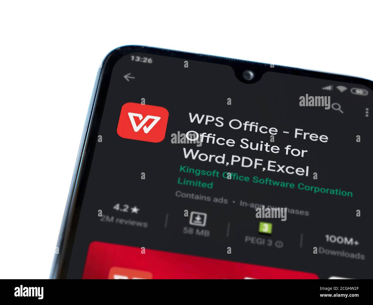 Lod, Israel - July 8, 2020: WPS Office app play store page on the ...