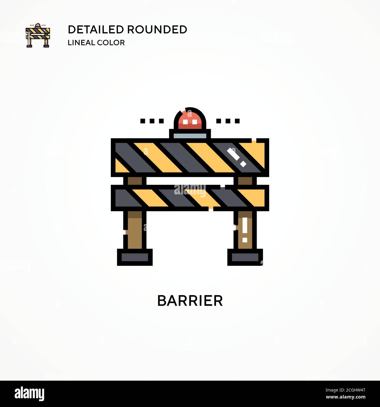 Barrier vector icon. Modern vector illustration concepts. Easy to edit ...