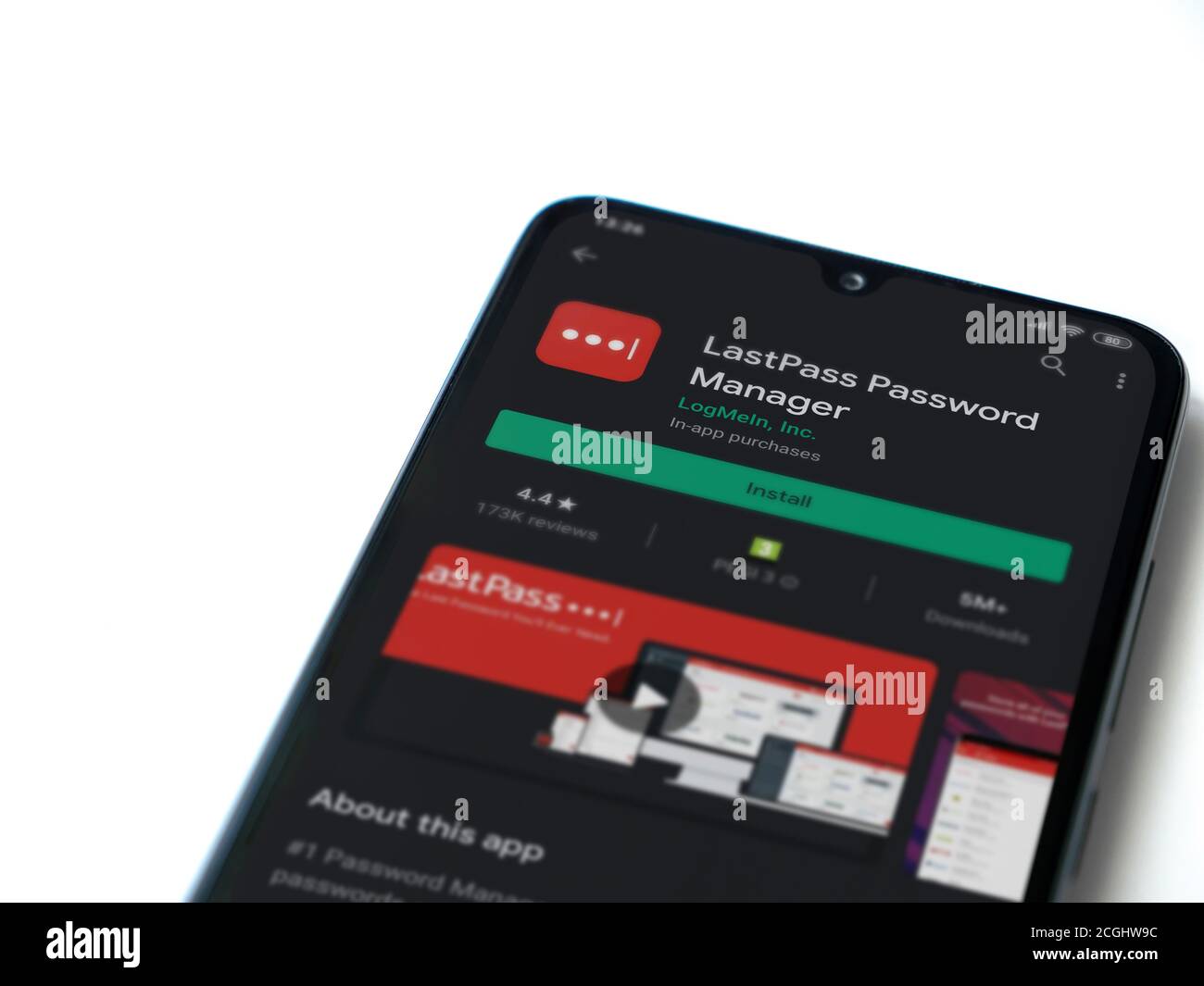 Lod, Israel - July 8, 2020: LastPass Password Manager app play store ...