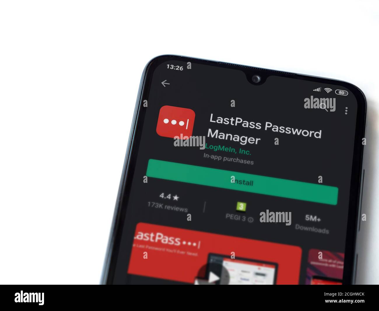 Lod, Israel - July 8, 2020: LastPass Password Manager app play store ...