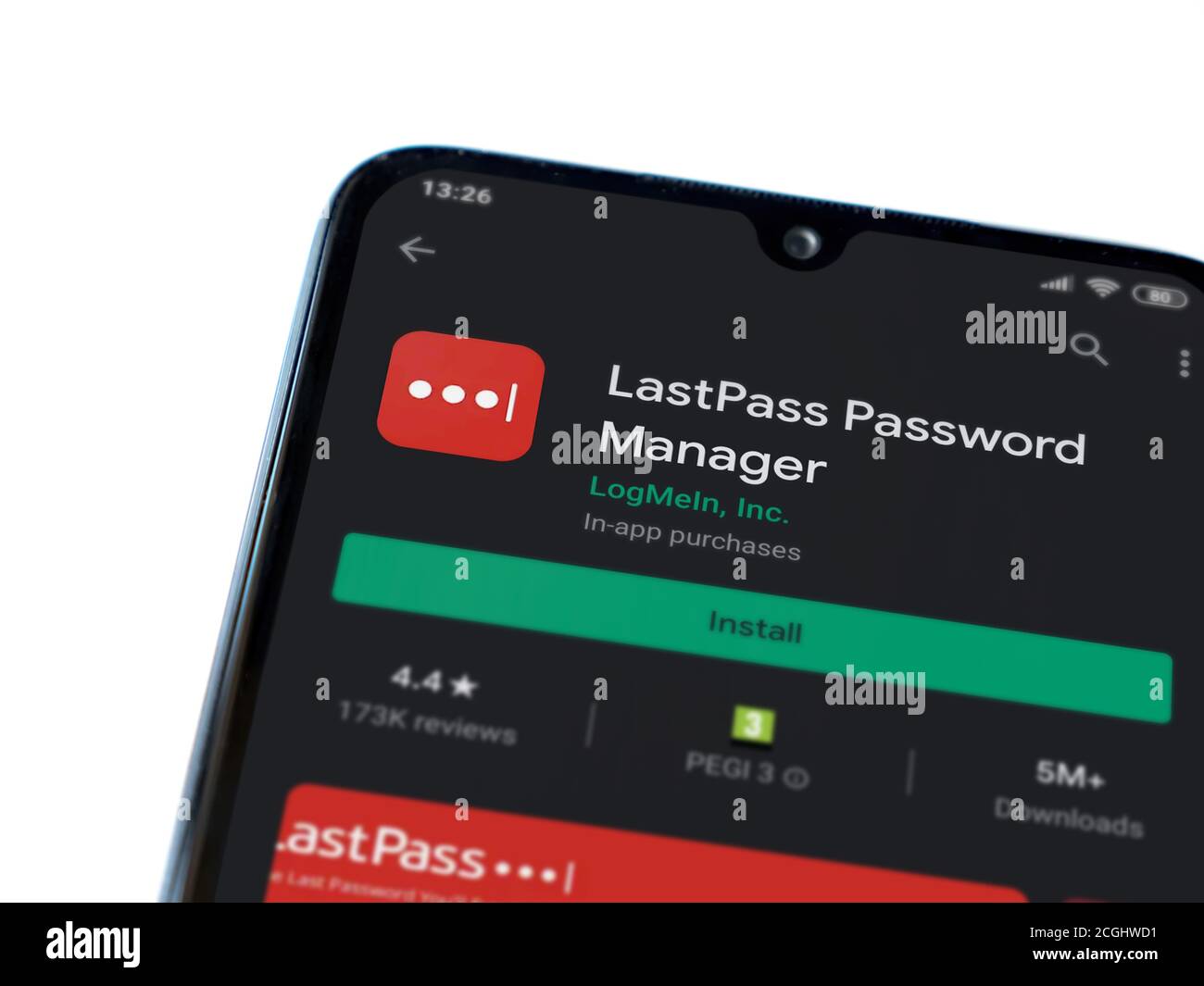 Lod, Israel - July 8, 2020: LastPass Password Manager app play store ...