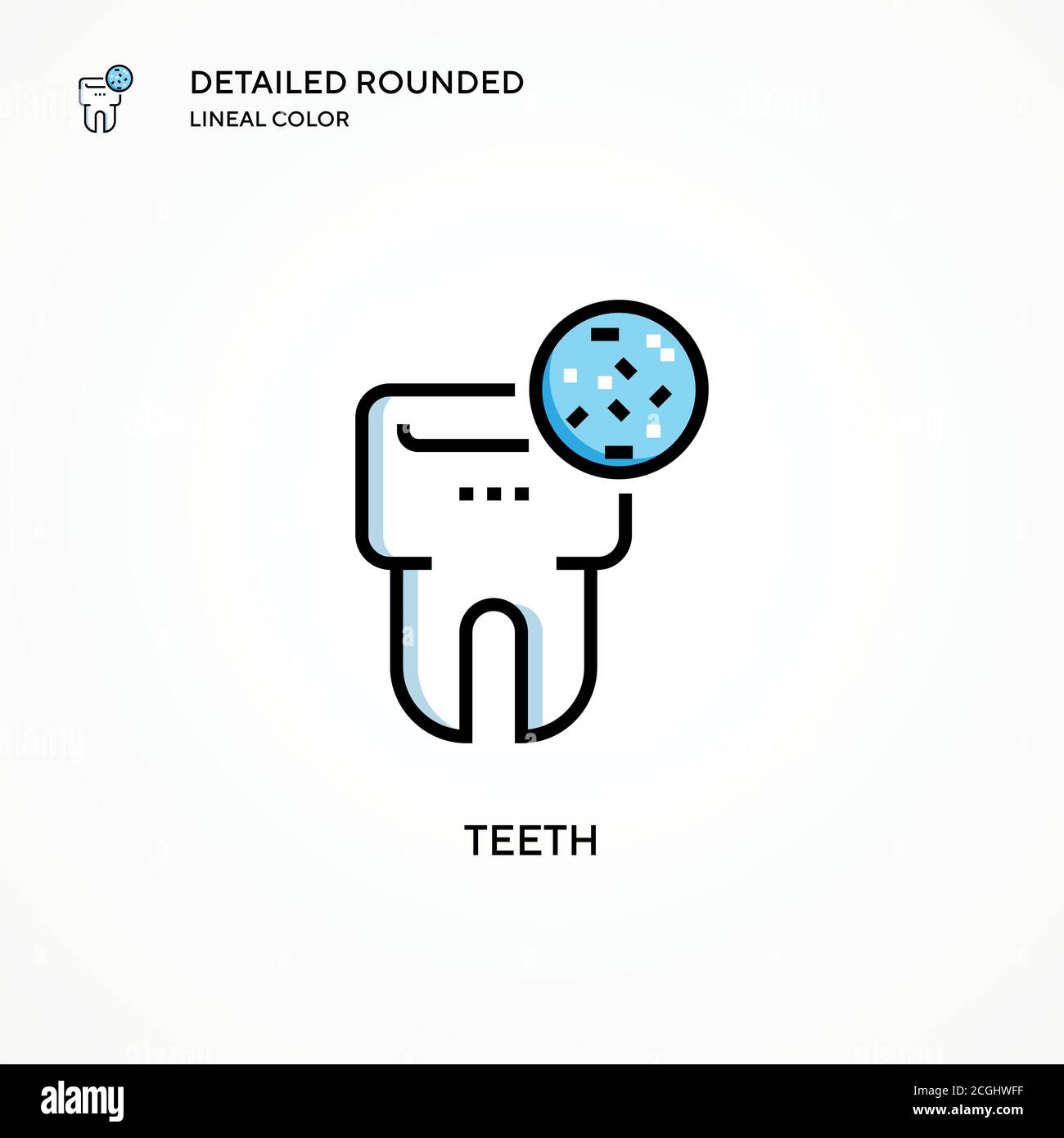 Teeth vector icon. Modern vector illustration concepts. Easy to edit ...