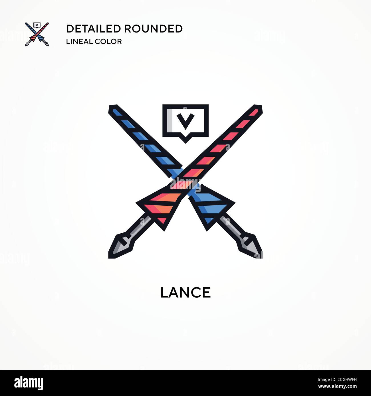 Spear shaft Stock Vector Images - Alamy