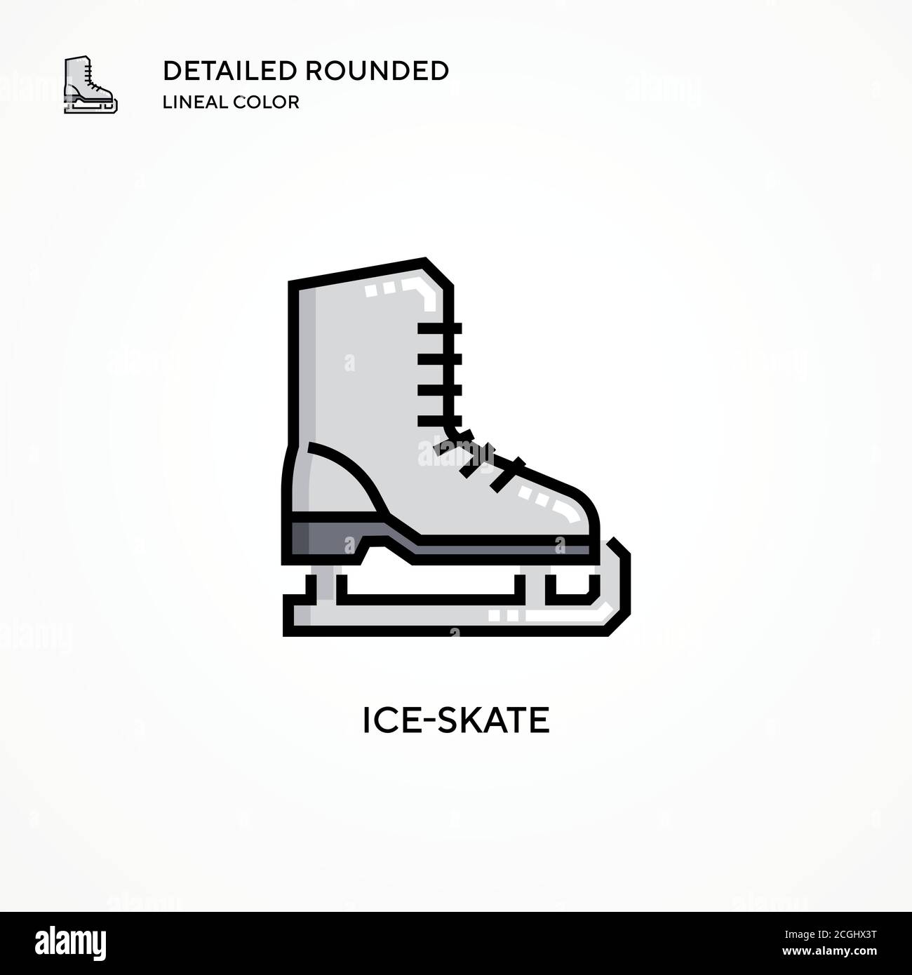 Ice-skate vector icon. Modern vector illustration concepts. Easy to ...