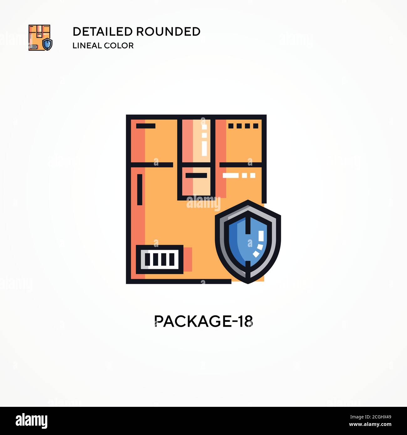 Package-18 vector icon. Modern vector illustration concepts. Easy to ...