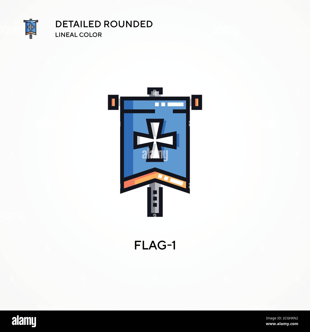 Flag-1 vector icon. Modern vector illustration concepts. Easy to edit ...