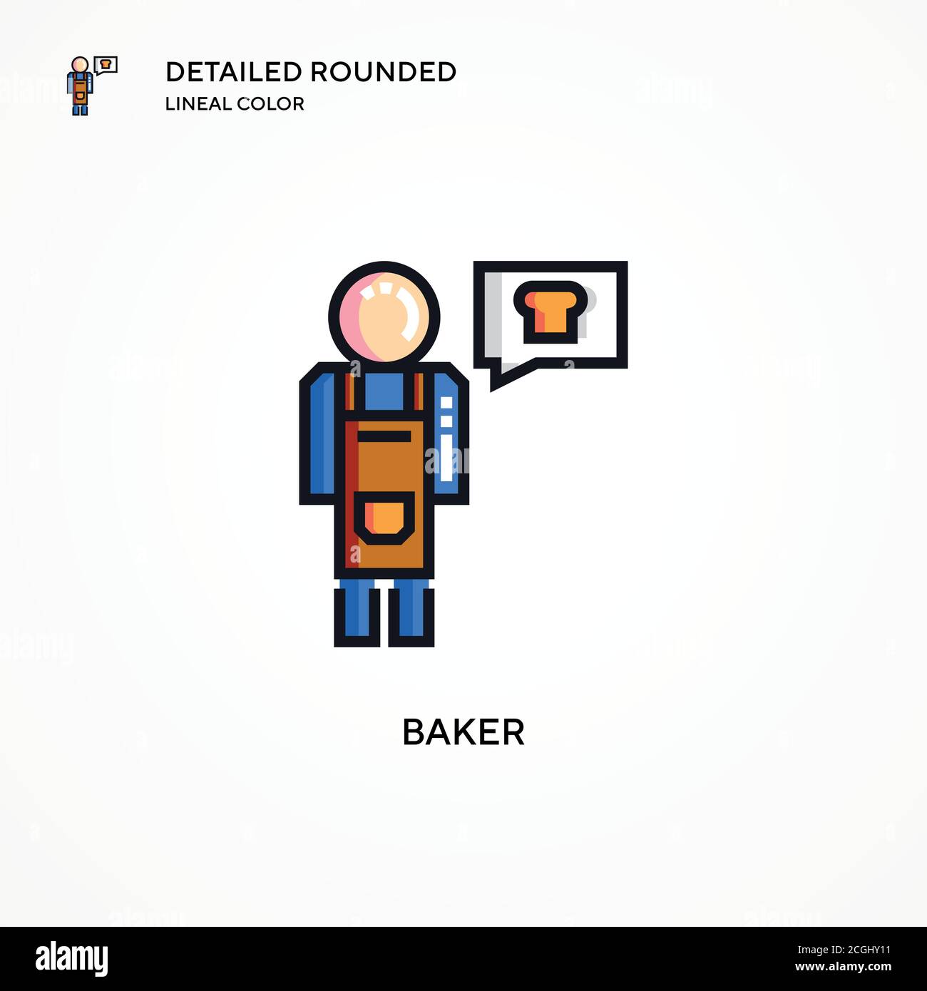 Male making cake Stock Vector Images - Alamy