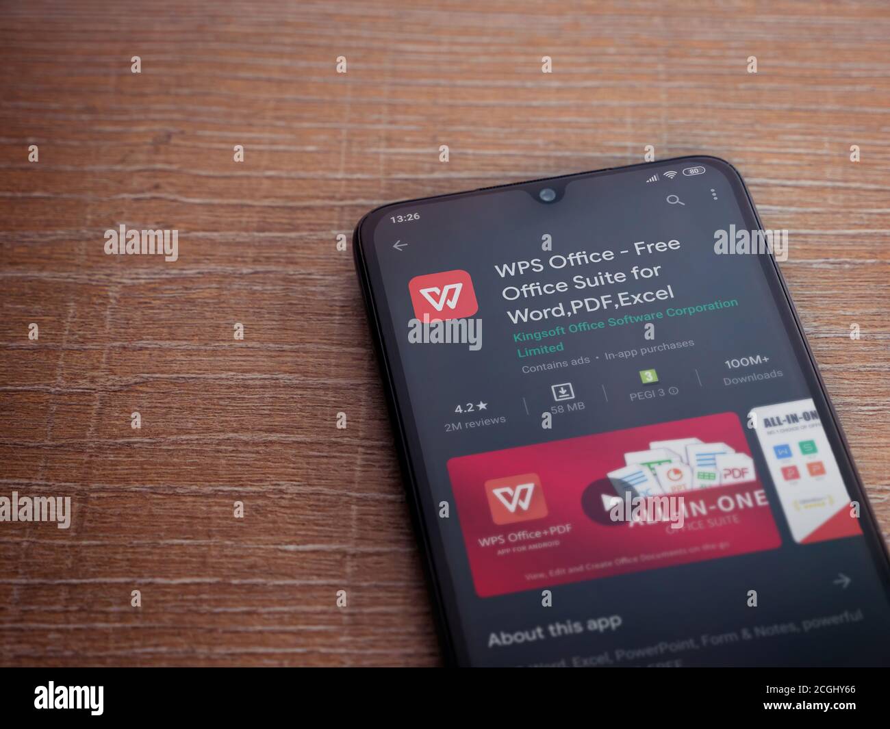 Lod, Israel - July 8, 2020: WPS Office app play store page on the ...