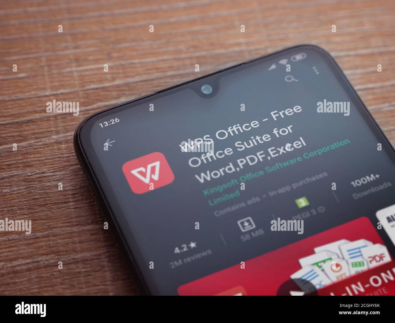 Lod, Israel - July 8, 2020: WPS Office app play store page on the ...