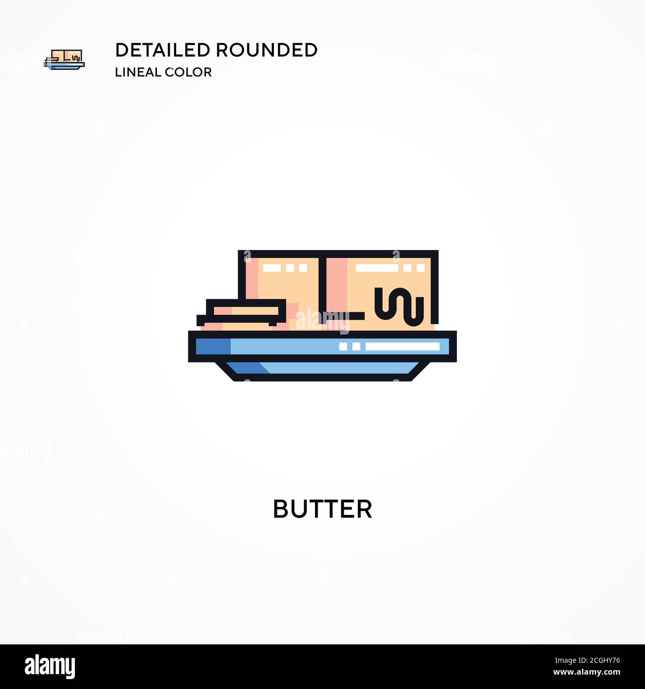 Butter vector icon. Modern vector illustration concepts. Easy to edit ...